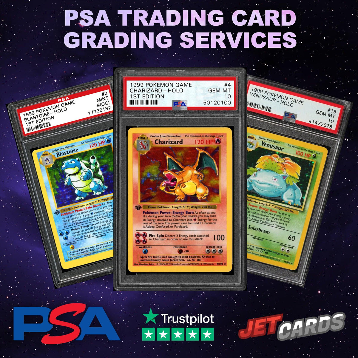 PSA Trading Card Grading Shop | Official TCG Grading – JET Cards