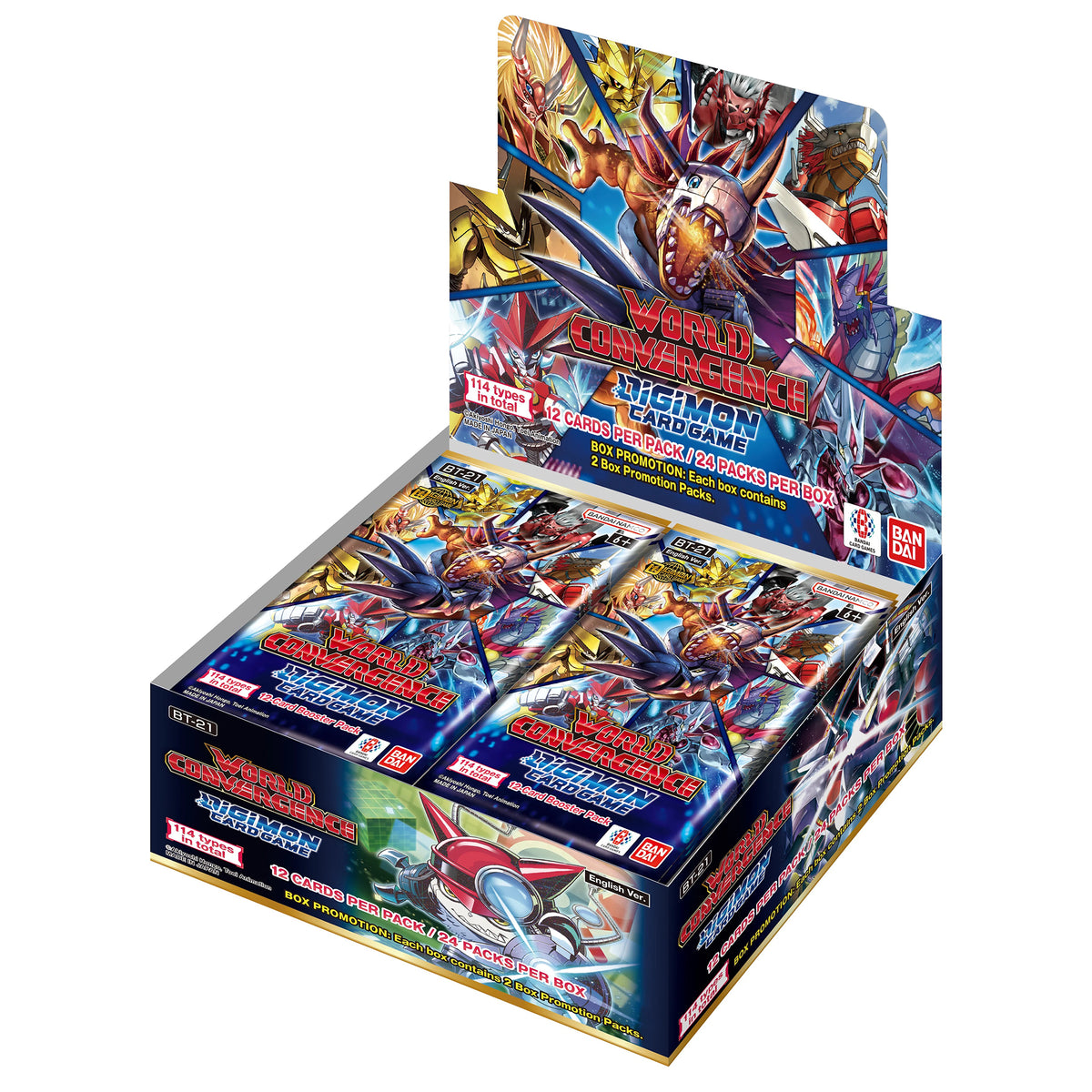 Digimon Card Game - BT21 - World Convergence - Booster Box (24 Packs ...
