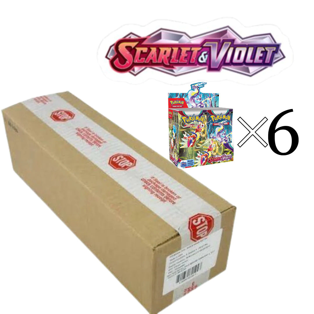 Pokemon - Scarlet & Violet - Base Set - Booster Box Case (6 Booster Bo ...